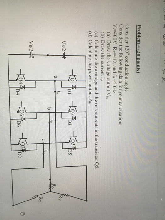 Solved Consider 120 degree conduction angle. Consider the | Chegg.com