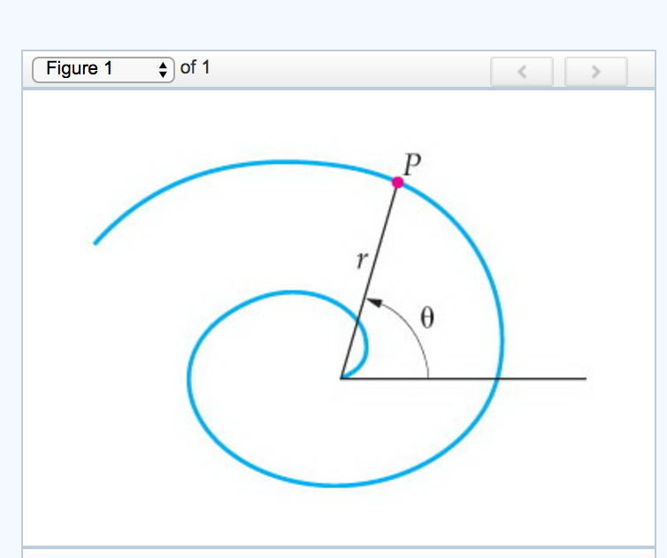 Solved A 50-lb object P moves along the spiral path | Chegg.com