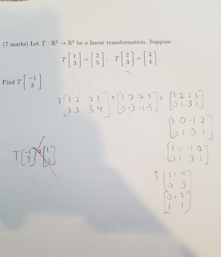 Solved Had lots of trouble with this linear algebra | Chegg.com