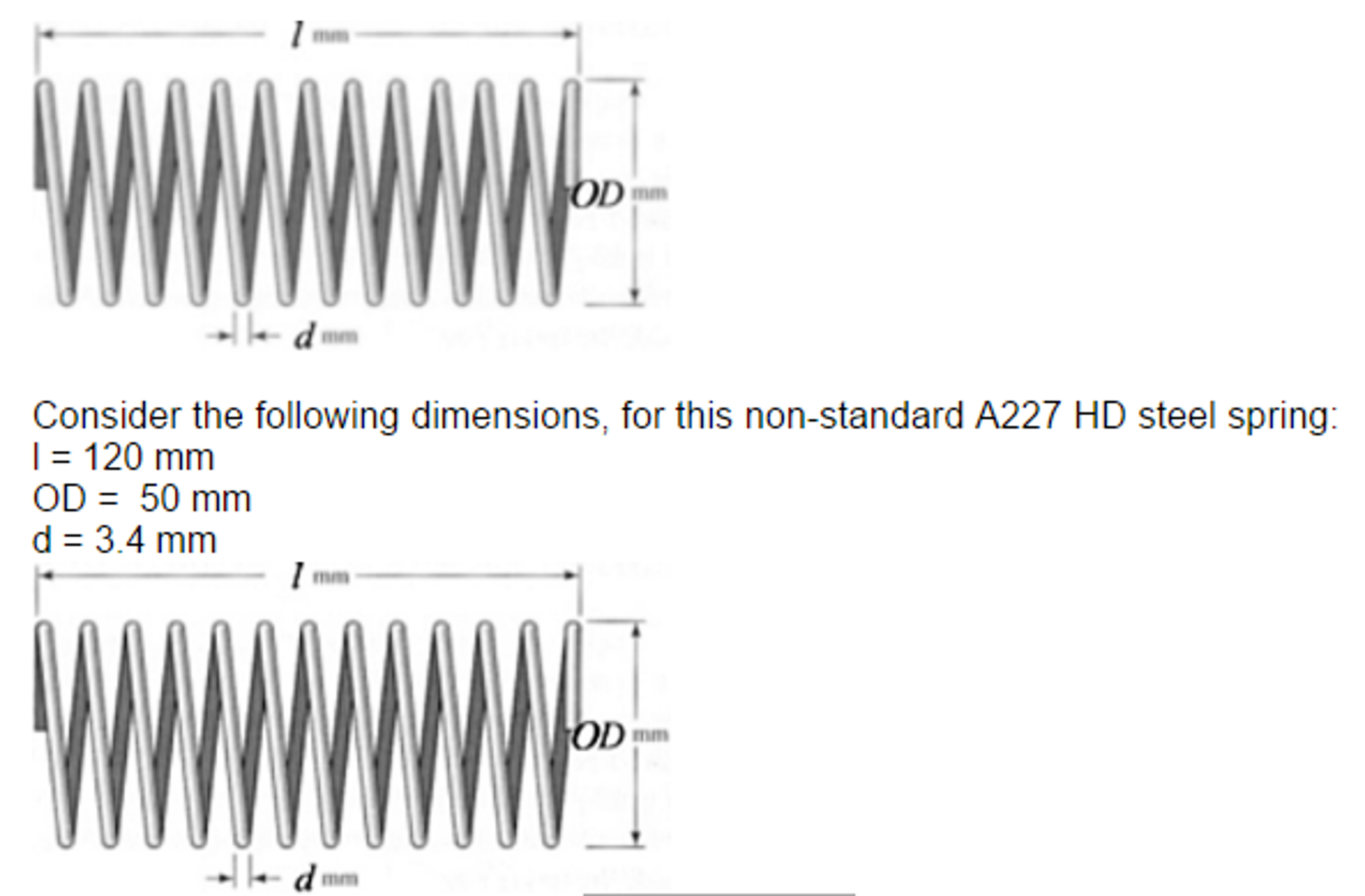 Solved Find the a)Pitch, b)Solid Height, c)Number of active | Chegg.com
