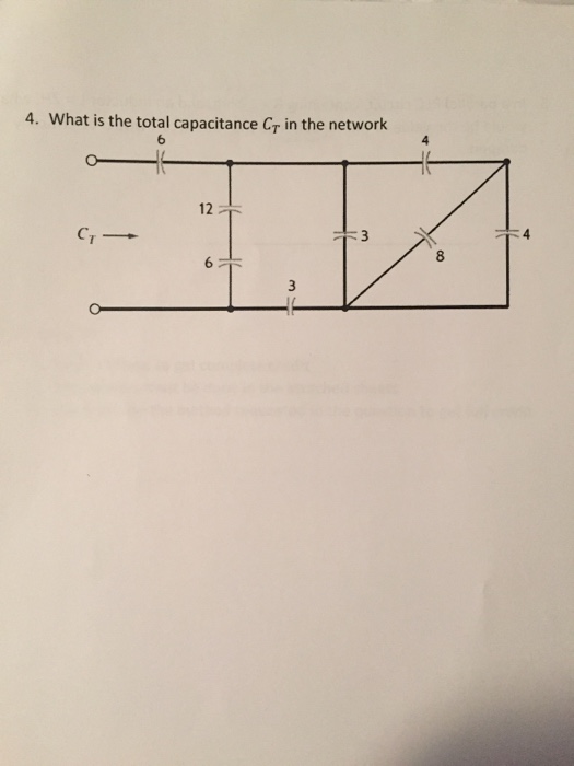 Solved What is the total capacitance C_T in the network | Chegg.com