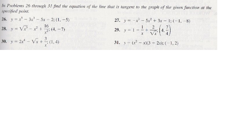 Solved In Problems 26 through 31 find the equation of the | Chegg.com