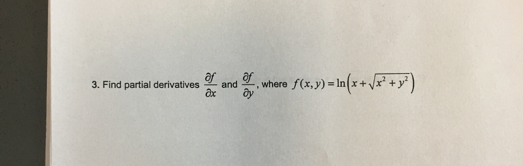 Solved Find partial derivatives partial differential | Chegg.com