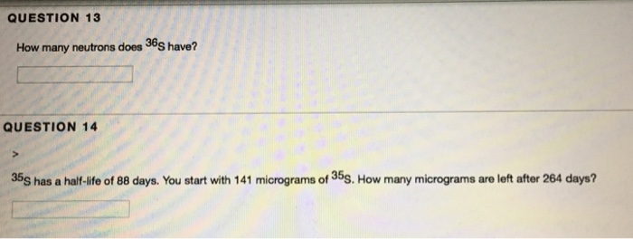 Solved What is the difference between 18o and 16 O none of | Chegg.com