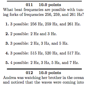 Solved What beat frequencies are possible with tuning forks | Chegg.com
