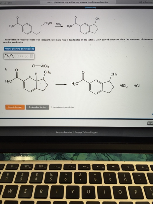 Solved This cyclization reaction occurs even though the | Chegg.com