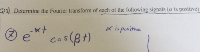 Solved Determine the Fourier transform of each of the | Chegg.com