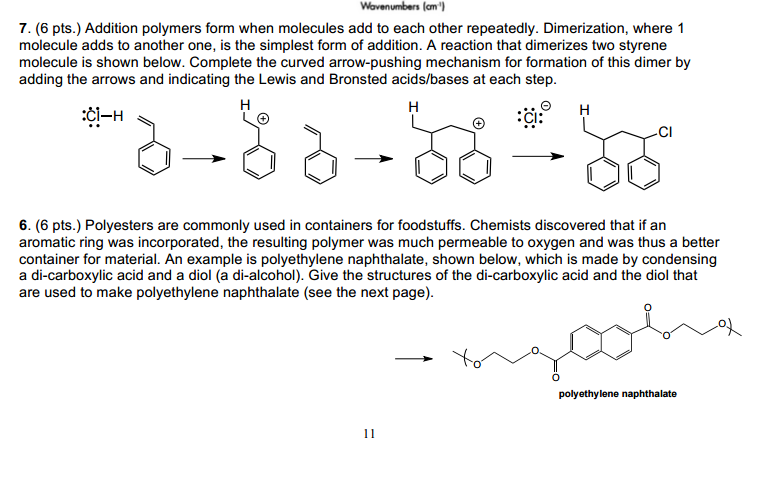 Solved Addition polymers form when molecules add to each | Chegg.com