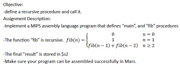 Solved Objective: define a recursive procedure and call it. | Chegg.com