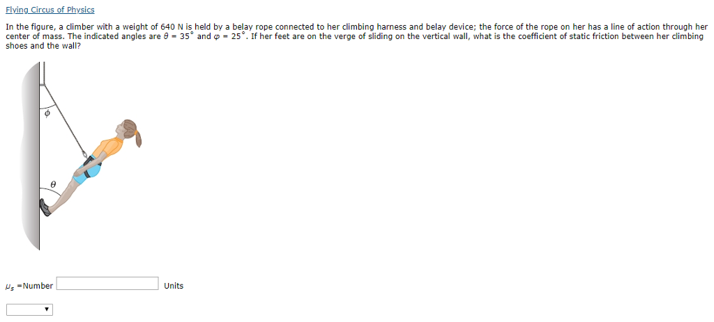 Solved Flying Circus of Physics In the figure, a climber | Chegg.com