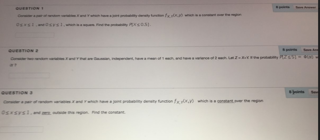 Solved Consider A Pair Of Random Variables X And Y Which