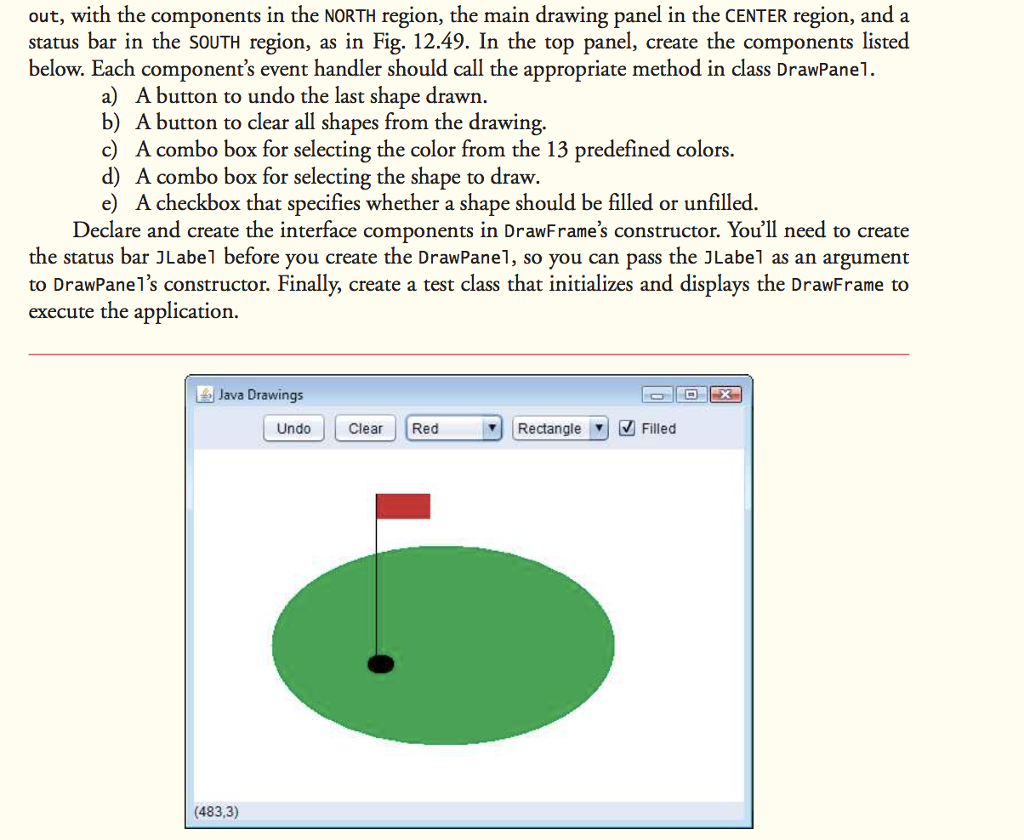 Solved 12.17 Interactive Drawing Application In this | Chegg.com