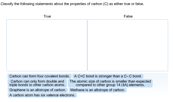 Solved Classify The Following Statements About The