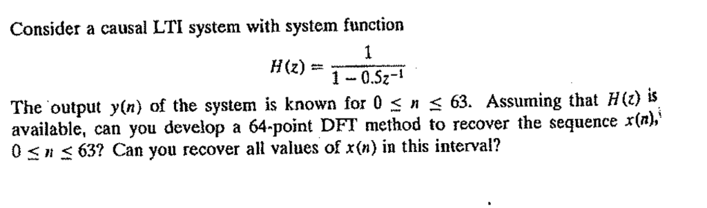 Solved Consider a causal LTI system with system function ) | Chegg.com