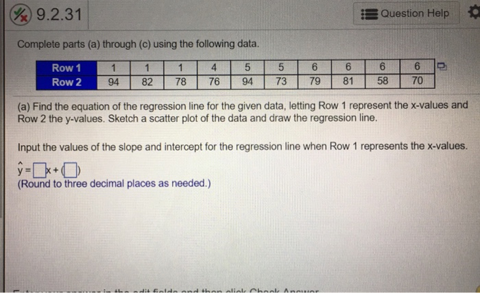 Solved 9.2.31 Question Help Complete parts (a) through (c) | Chegg.com