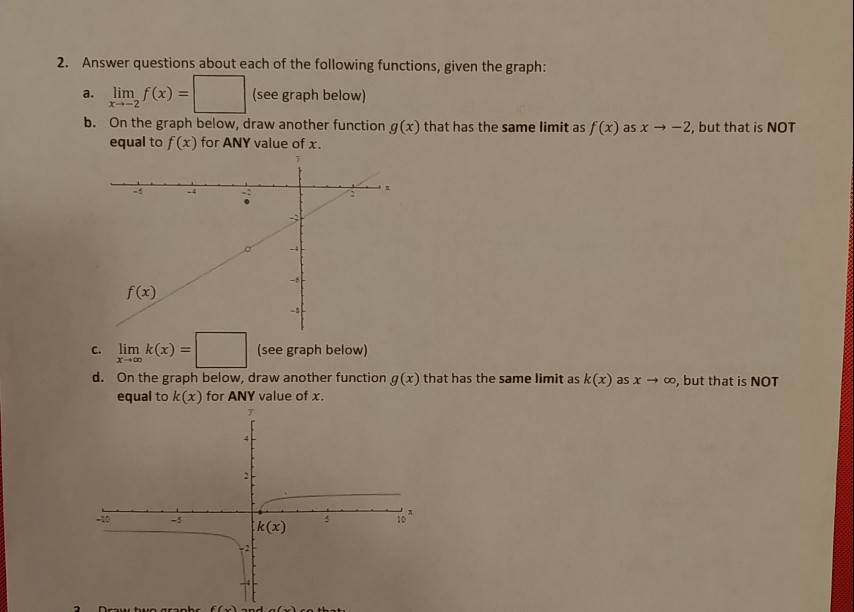 Solved 2. Answer questions about each of the following | Chegg.com