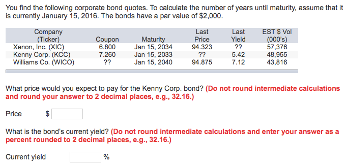Solved You find the following Treasury bond quotes. To | Chegg.com