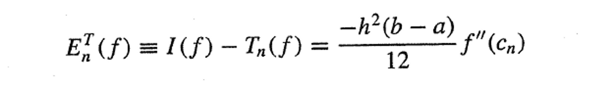 Using the error formula, bound the error in Tn(f) | Chegg.com