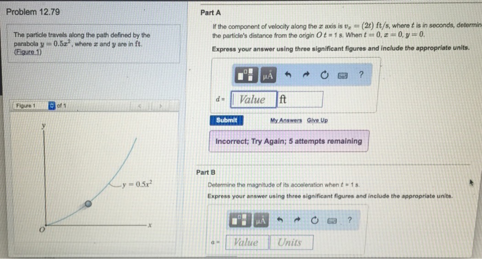 Solved The particle travels along the path defined by the | Chegg.com