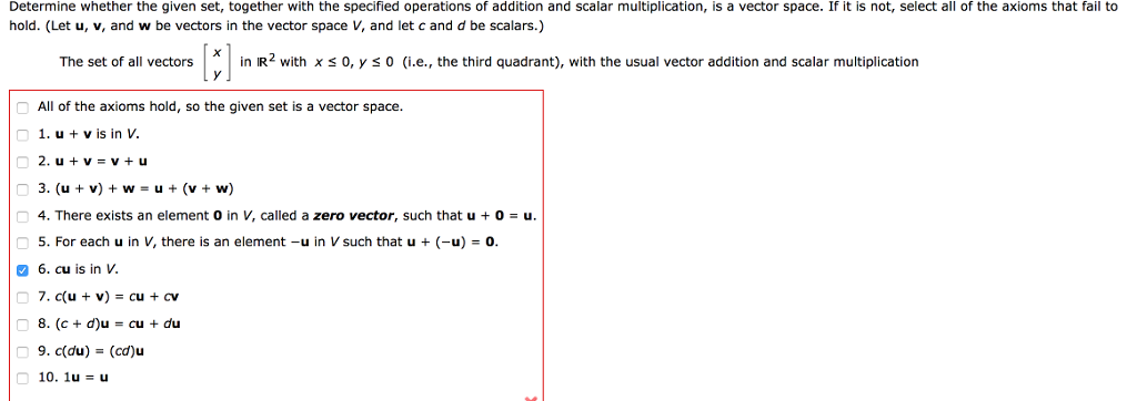 Solved Determine Whether The Given Set Together With The