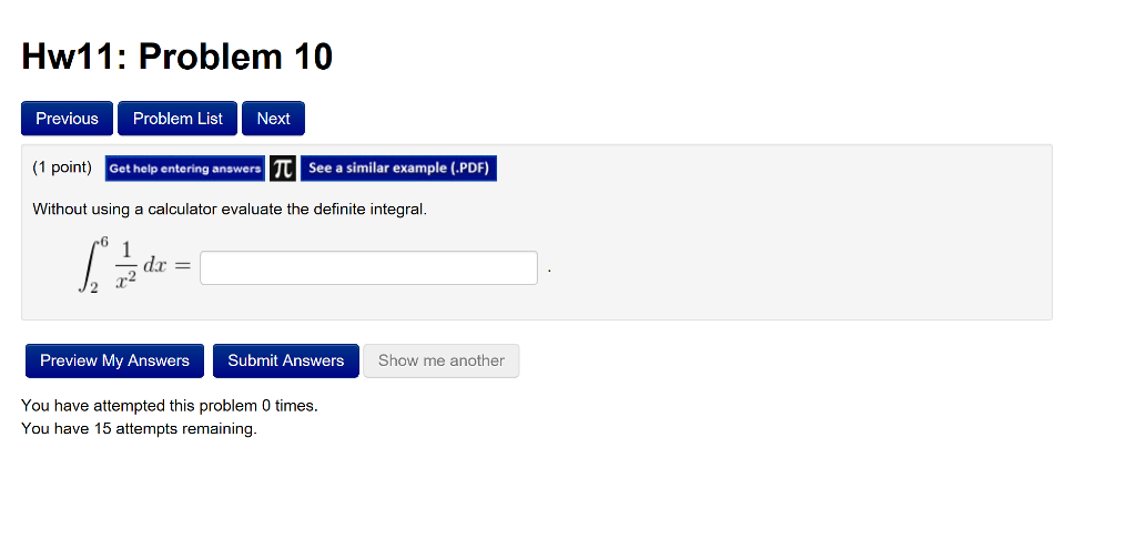 Solved Hw11: Problem 10 Previous Problem ListNext Get help | Chegg.com