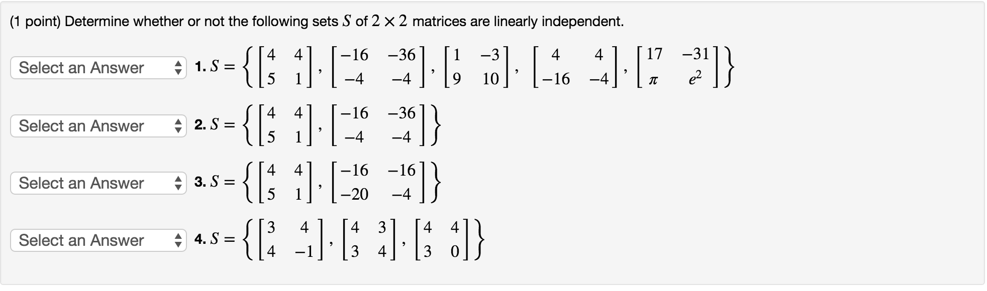 Solved Determine Whether Or Not The Following Sets S Of 2