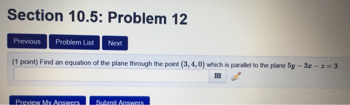 Solved Section 10.5: Problem 11 Previous Problem List Next | Chegg.com