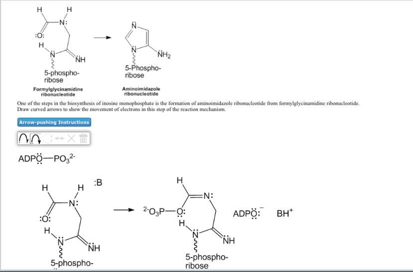 Solved One of the steps in the biosynthesis of inosine | Chegg.com