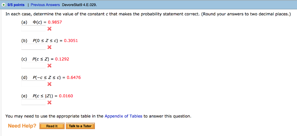Solved 0 5 Points Previous Answers Devorestat9 4 E 029 In
