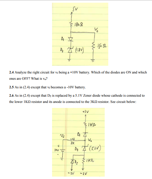Solved Problem 2: The following problem is about DC analysis | Chegg.com