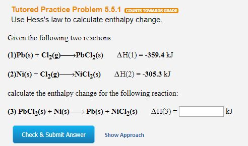 Solved Tutored Practice Problem 5.5.1 COUNTS TOWARDS GRADE | Chegg.com