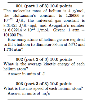 Solved The molecular mass of helium is 4 g/mol, the | Chegg.com