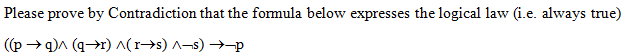 Please prove by Contradiction that the formula below | Chegg.com