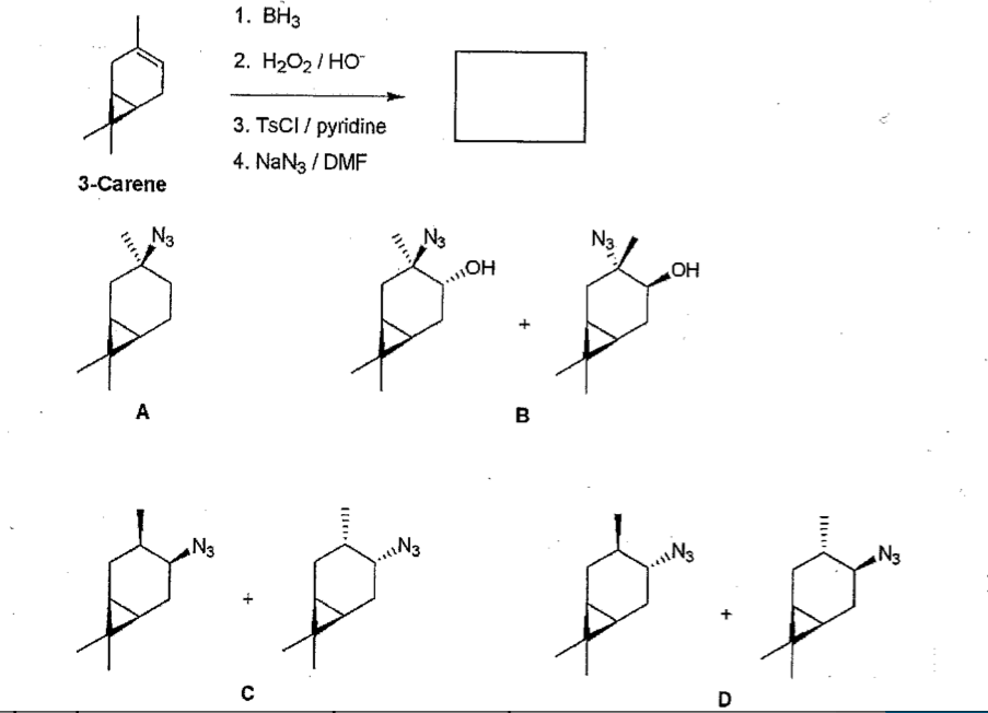 Solved Determine the structure of the finbal product when 3 | Chegg.com