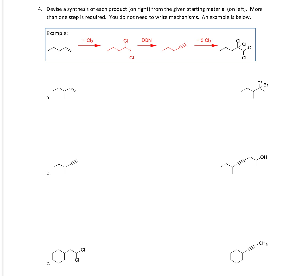 Solved Devise a synthesis of each product (on right) from | Chegg.com