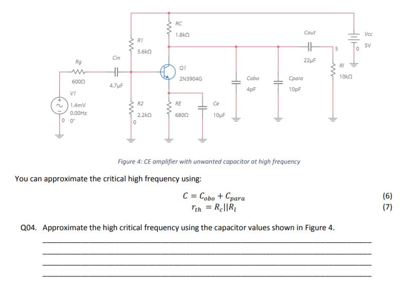 Solved Calculate the theoretical high critical frequency of | Chegg.com