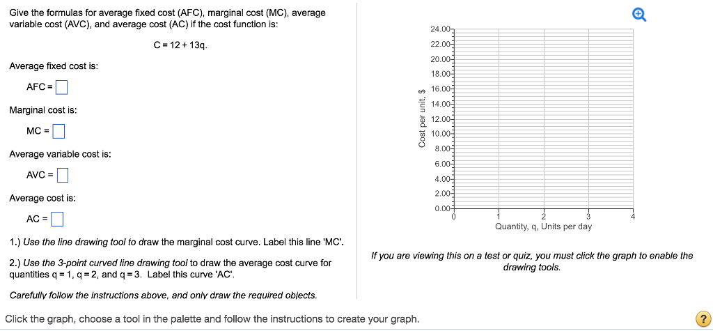 Solved Give the formulas for average fixed cost (AFC), | Chegg.com