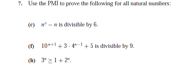 Solved Use the PMI to prove the following for all natural | Chegg.com