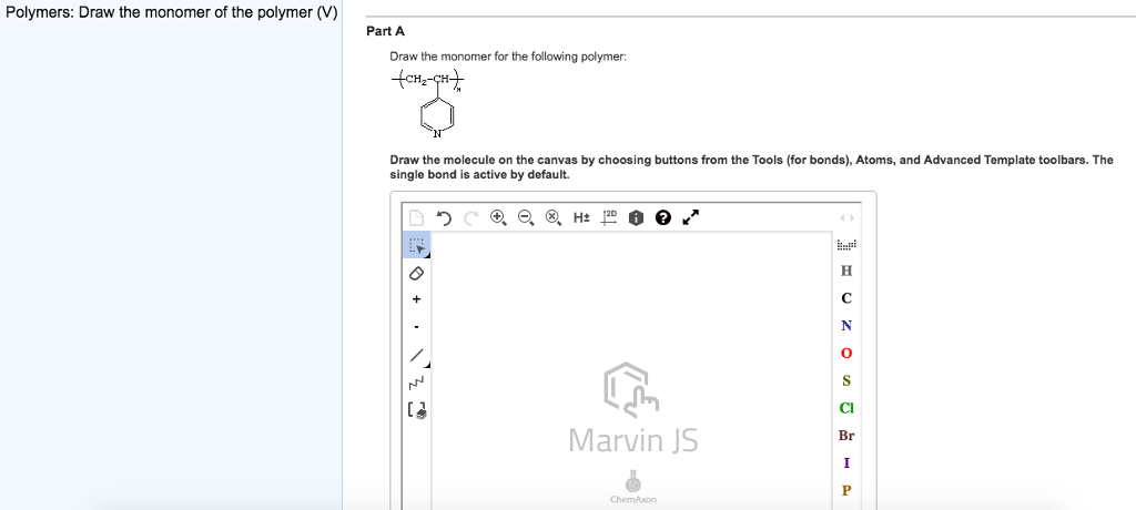 Solved Draw the monomer for the following polymer: Draw | Chegg.com