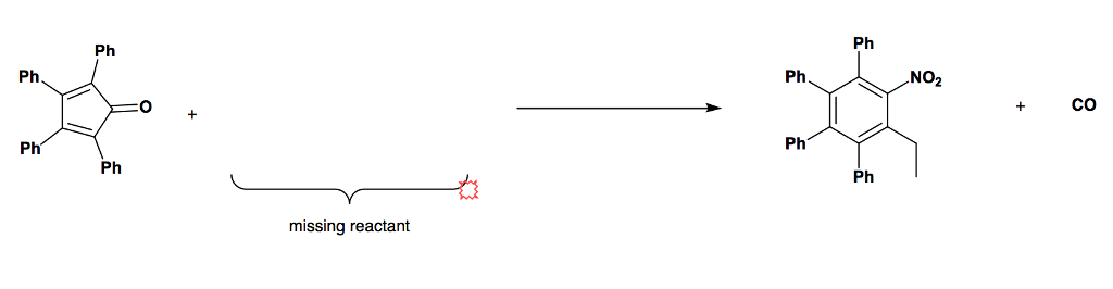 Solved Ph Ph Ph Ph NO2 O + + Co Ph Ph Ph Ph missing reactant | Chegg.com