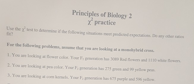 Solved Principles of Biology 2 ズpractice Use the test to | Chegg.com