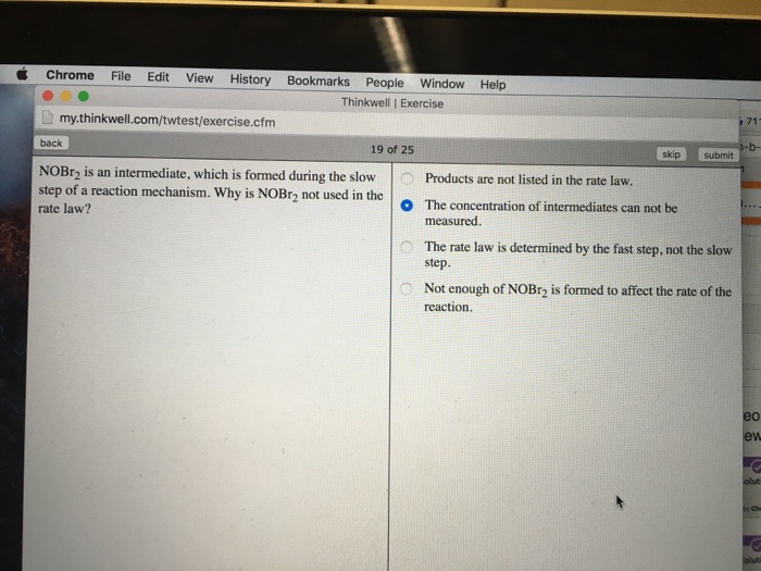 Solved NOBr2 is an intermediate, which is formed during the | Chegg.com