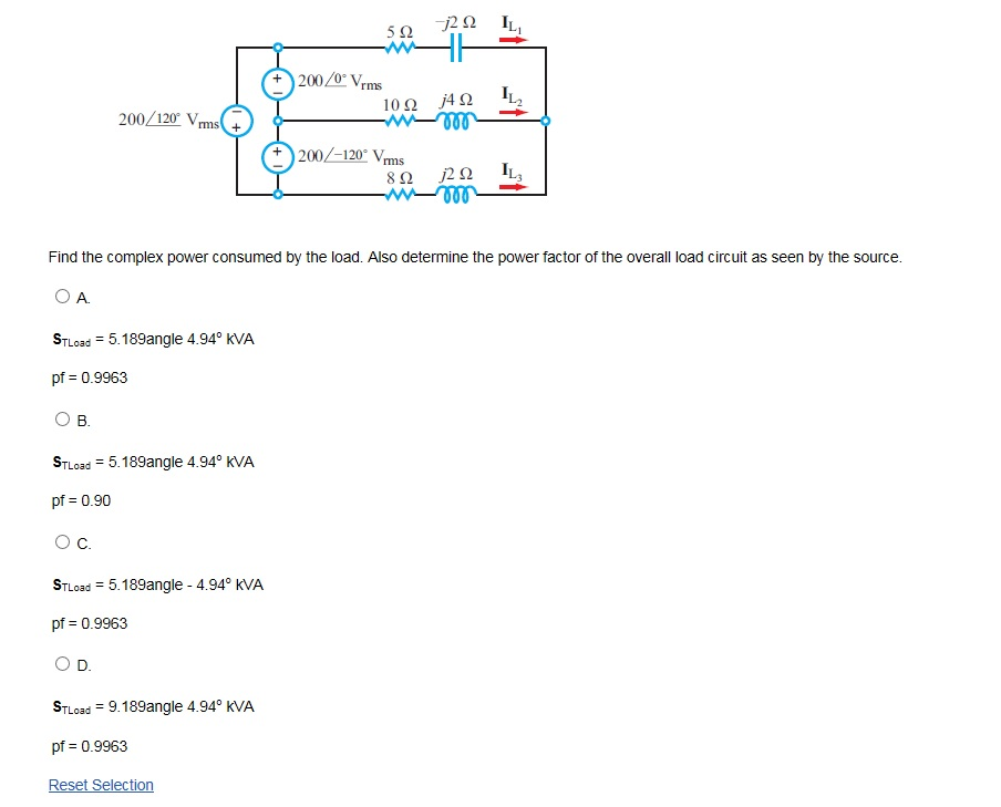 Solved Find the complex power consumed by the load. Also | Chegg.com
