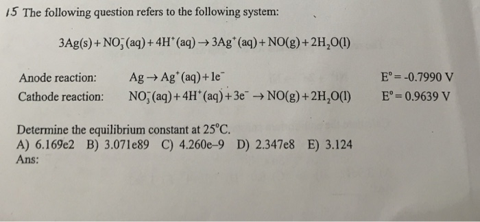 Solved 15 The following question refers to the following | Chegg.com