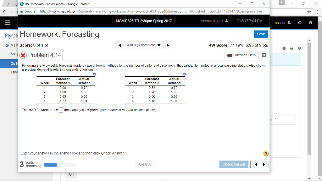 Solved Do Homework nasser aloha Google Chrome Secure | Chegg.com
