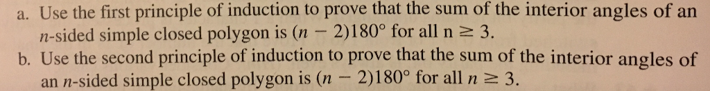Solved Use the first principle of induction to prove that | Chegg.com