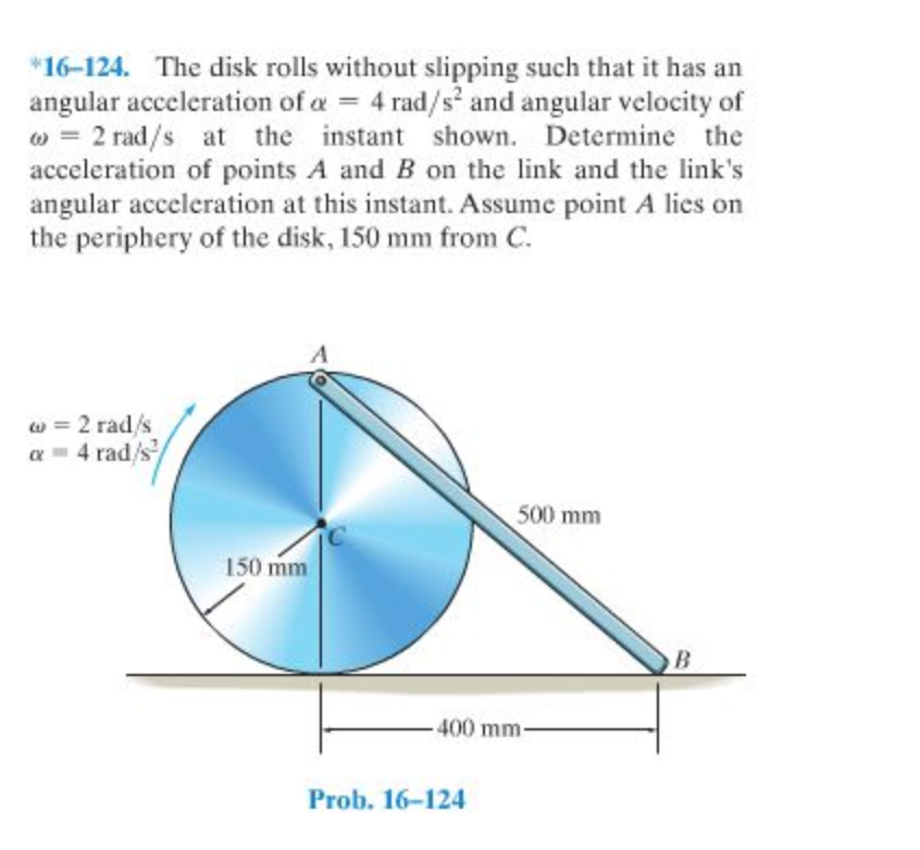 Solved disk rolls without slipping.. MY QUESTION: can | Chegg.com
