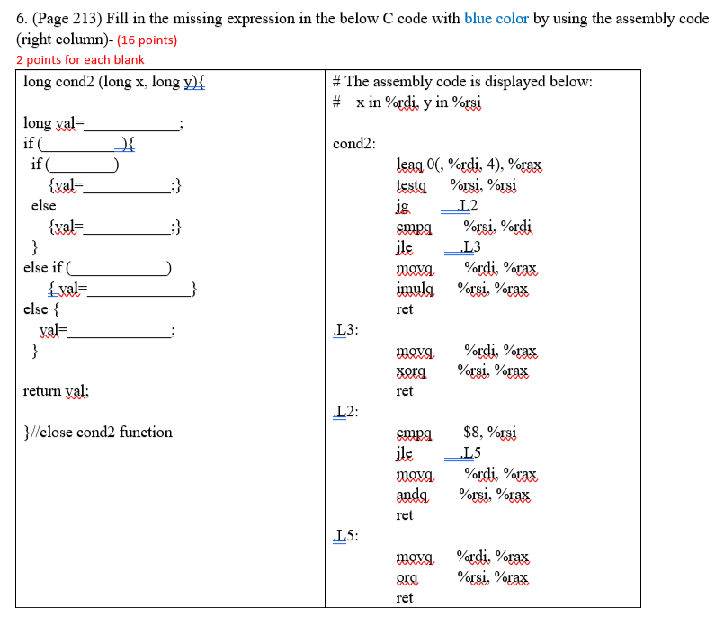 6 Page 213 Fill In The Missing Expression In The