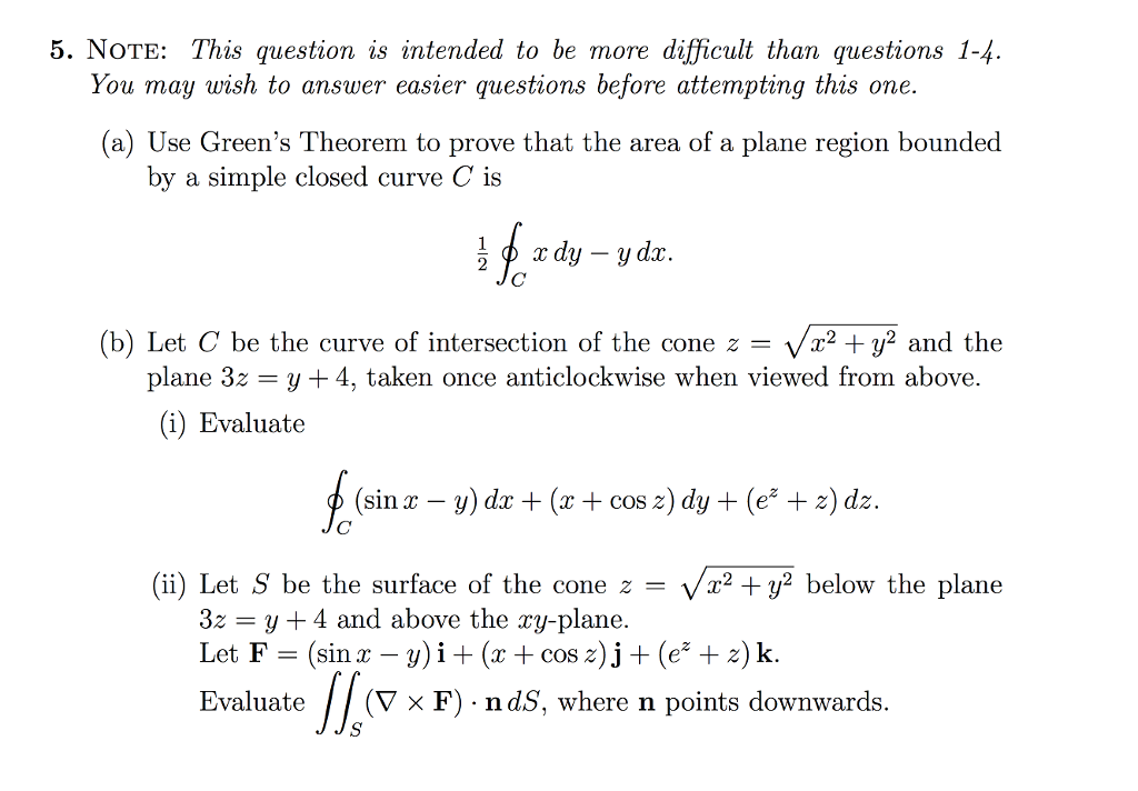 Solved (a) Use Green's Theorem to prove that the area of a | Chegg.com