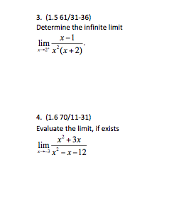Solved Determine the infinite limit lim_x rightarrow 2 x - | Chegg.com